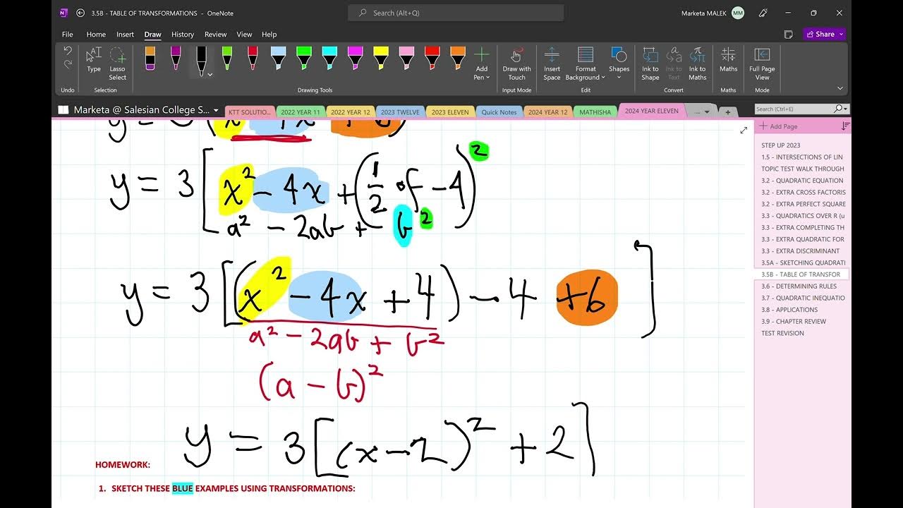 SKETCHING IN TURNING POINT FORM - YouTube