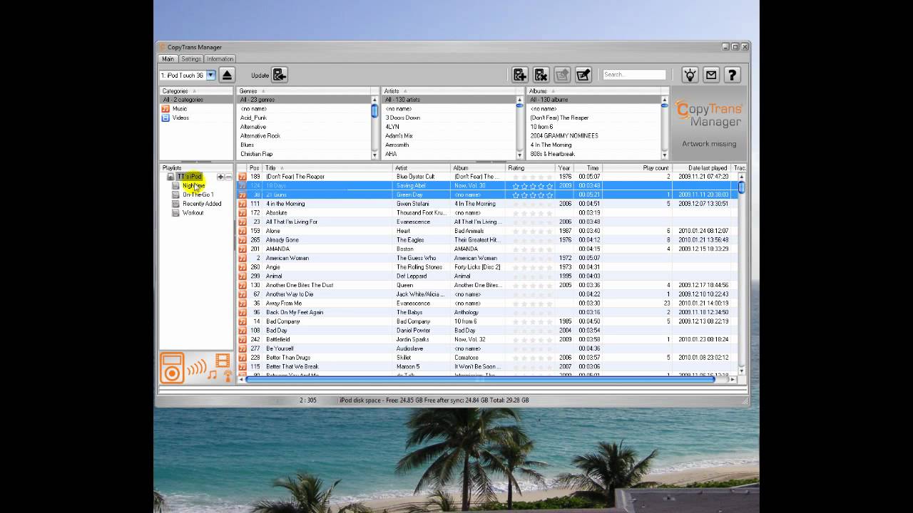 How to Make a Playlist on Your iPod with CopyTrans Manager - YouTube