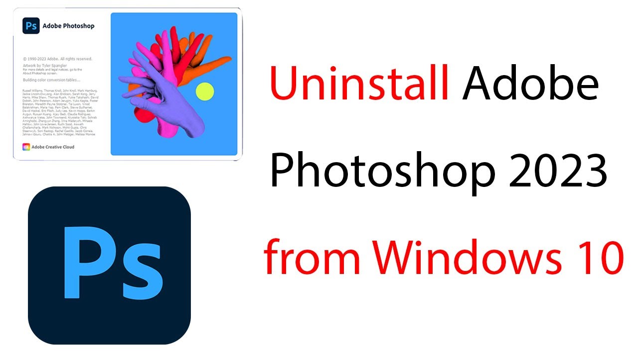 How to Uninstall Adobe Photoshop 2023 from Windows 10? - YouTube