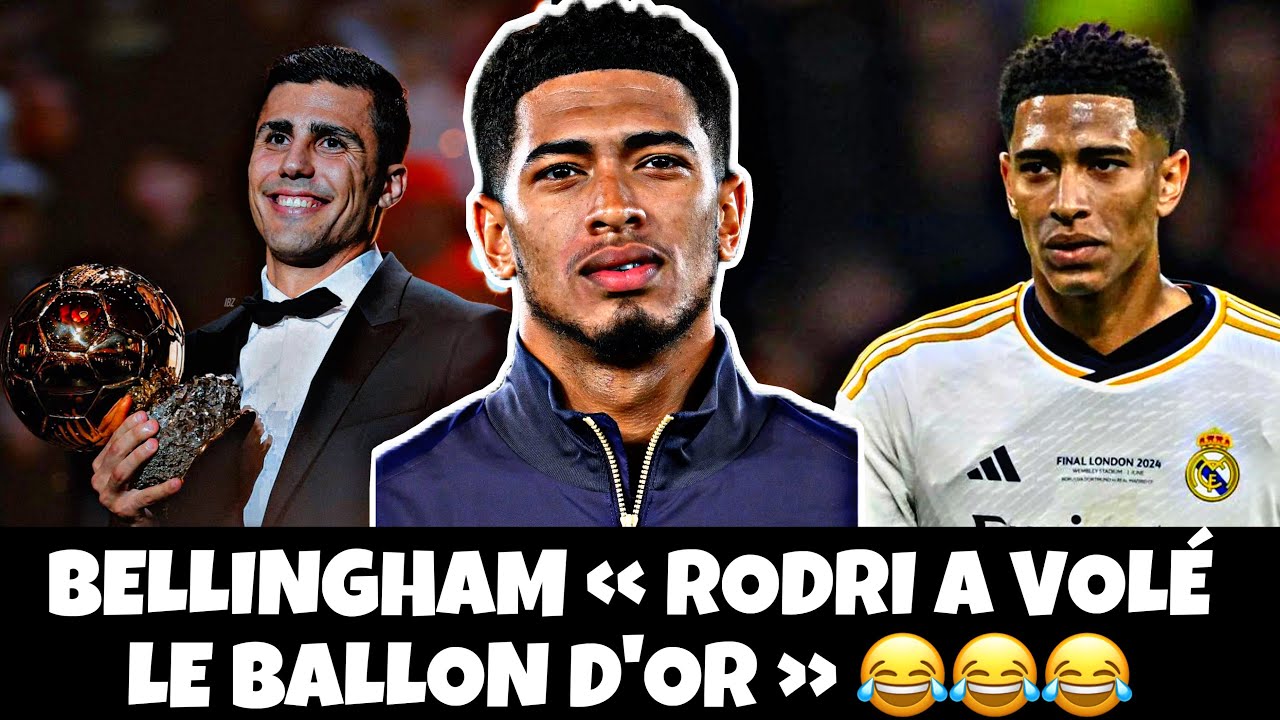BELLINGHAM « RODRI A VOLÉ LE BALLON D’OR » 😂😂😂😂😂😂 - YouTube
