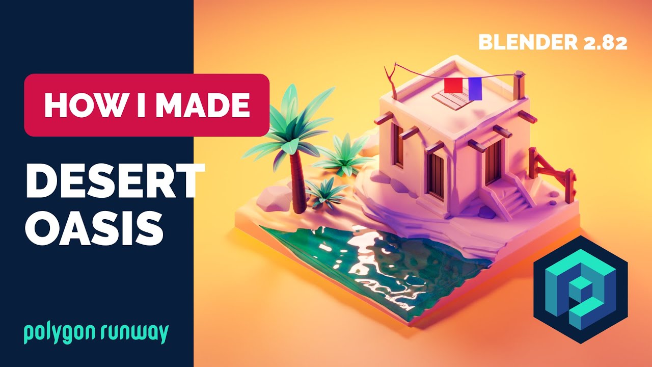 Oasis in Blender 2.8 - 3D Modeling Process - YouTube