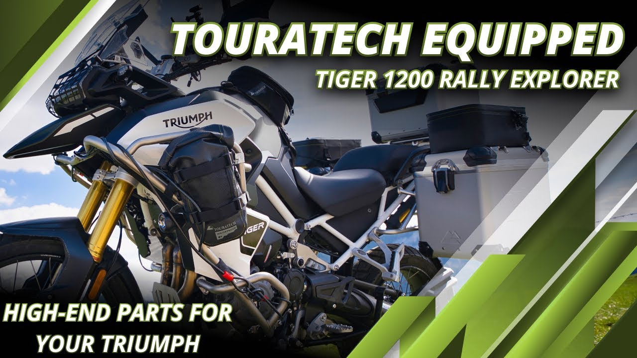Tiger 1200 Rally Explorer with all the goodies by Touratech! - YouTube