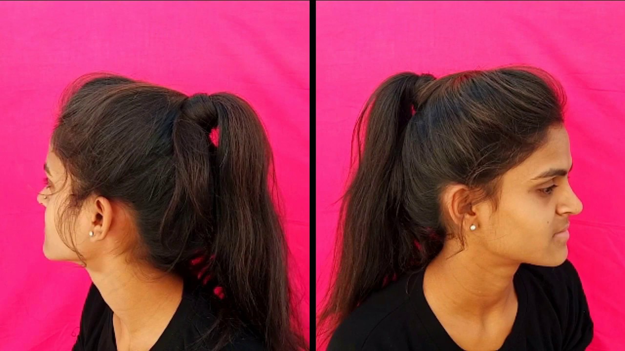 2 Easy Trick for High Ponytail Hairstyles || How to make High Ponytail ...