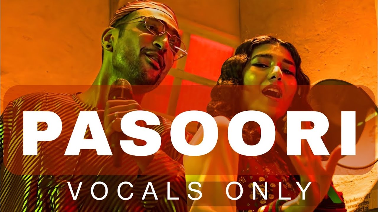 Pasoori || Vocals Only || Ali Sethi ~ Shae Gill - YouTube