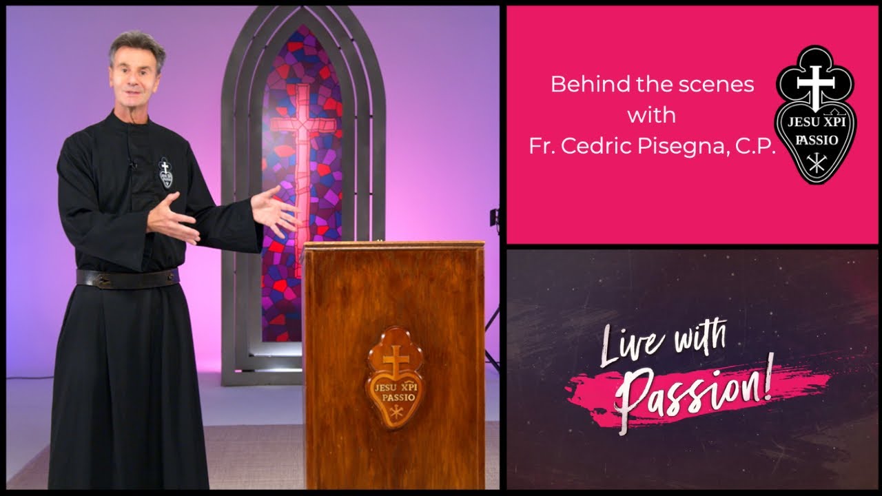 Behind the scenes with Fr. Cedric Pisegna, C.P. - YouTube