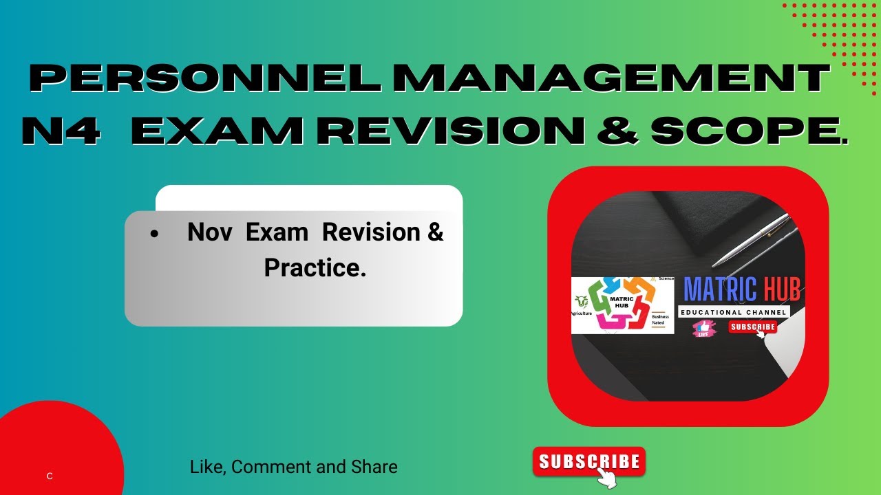 Personnel Management N4 Past Paper Revision. - YouTube
