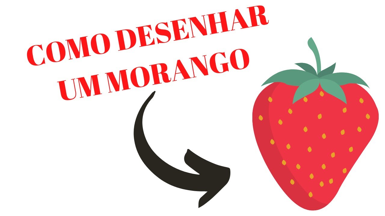 Como desenhar um morango - jeito muito prático 😍 - #desenho #morango ...
