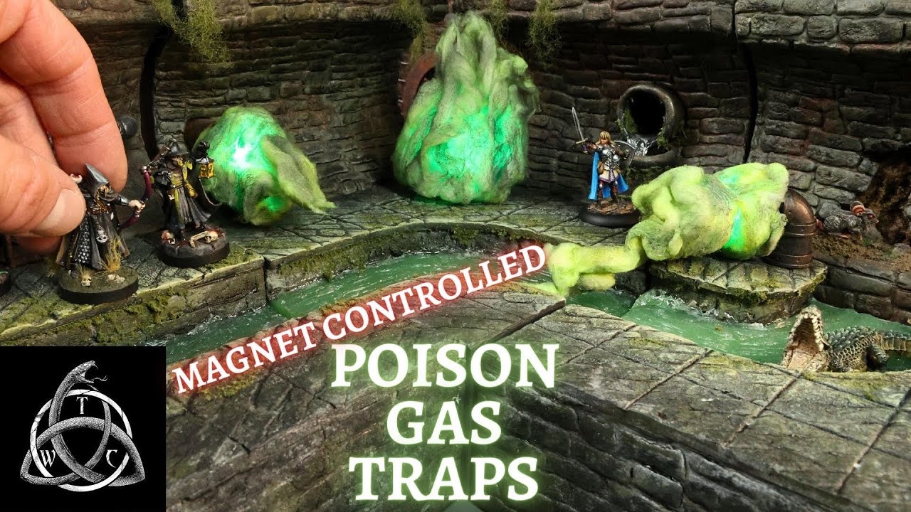 Poison Gas Traps for Tabletop Gaming - YouTube