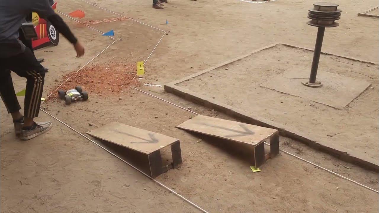 Robot Racing | Trying to climb obstacle | AUST MECHCELLENCE 2023 - YouTube