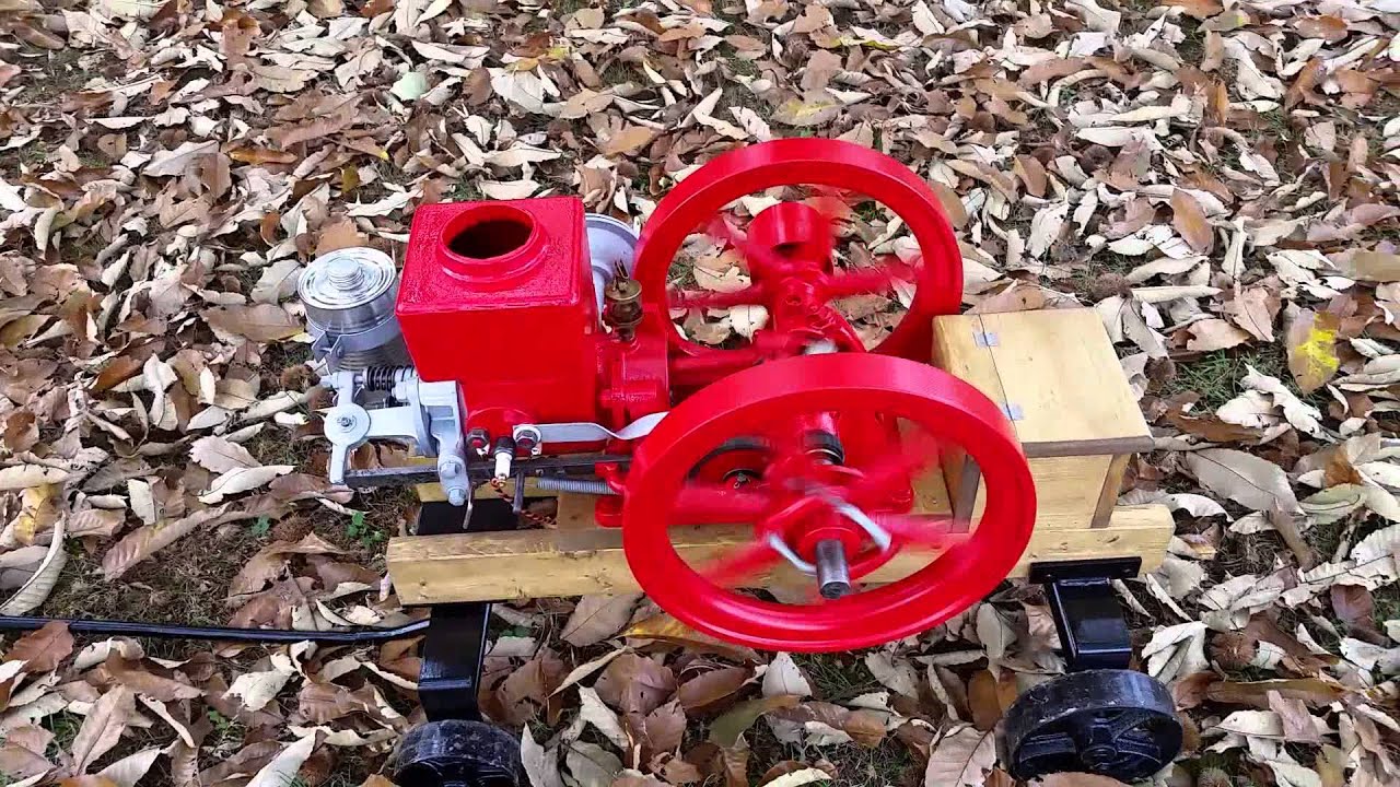 Union Giant 1 1/2 HP hit miss engine (not running so well) - YouTube