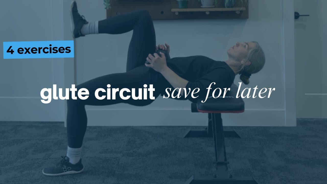 Challenging Glute Strength Circuit (4 exercises)! - YouTube