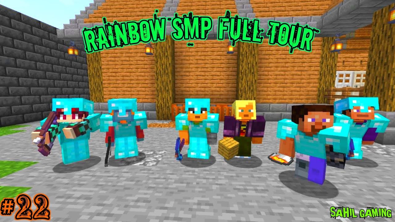 FULL RAINBOW SMP TOUR 😋😋 | MINECRAFT SURVIVAL #22 - YouTube