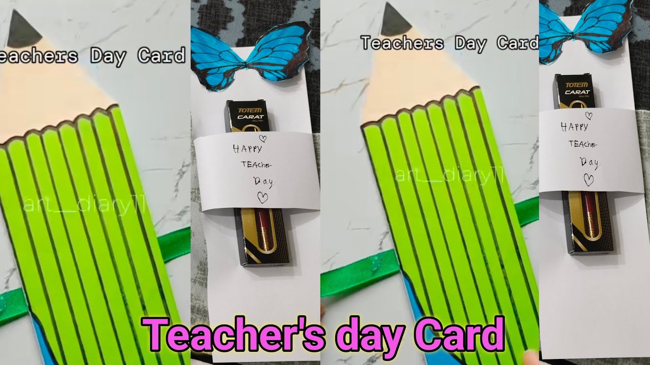 Happy Teachers Day Card | DIY Teachers Day Card Idea | How to make ...