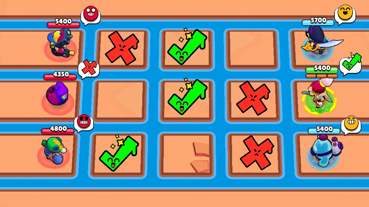 PRO or LUCKY in MAP *Tic-Tac-Toe*?? Brawl Stars Funny Moments ...