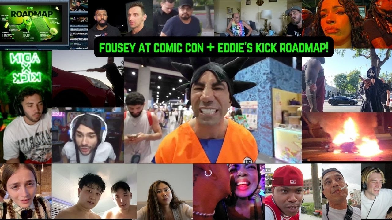 FOUSEY AT COMIC CON+ EDDIE'S KICK ROADMAP! #fousey #eddie #adin #kick ...