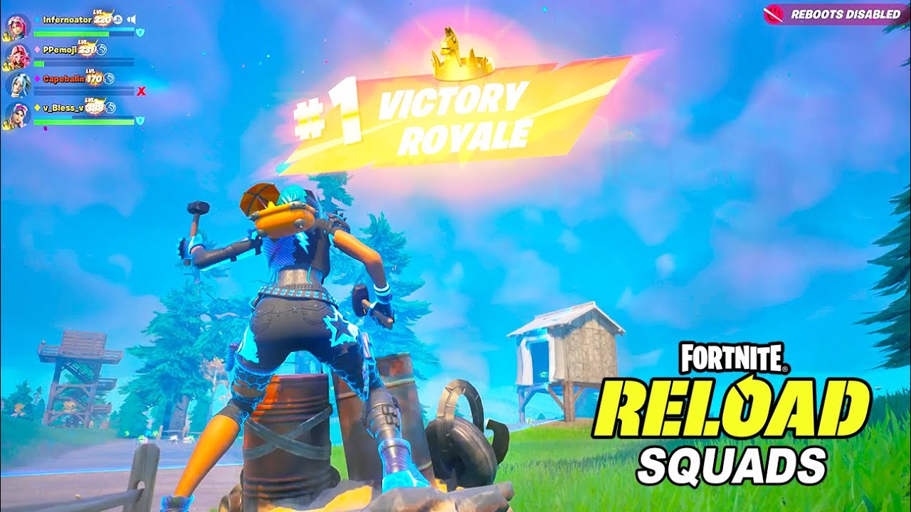 Two back-to-back Victory Royale's - Fortnite Reload Squads - YouTube