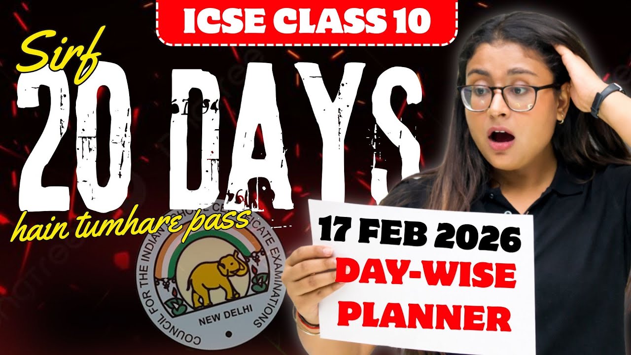Last 20 Days Strategy To Score 95+ | Complete English Syllabus | ICSE ...