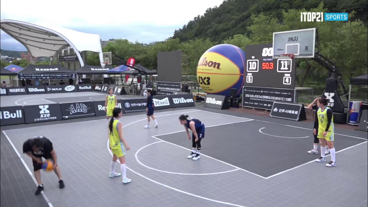 1일차 B코트 경기 ㅣ AAB x KXO 3x3 진주투어 KXO & WKXO리그 3라운드 - 2022.7.30 - YouTube