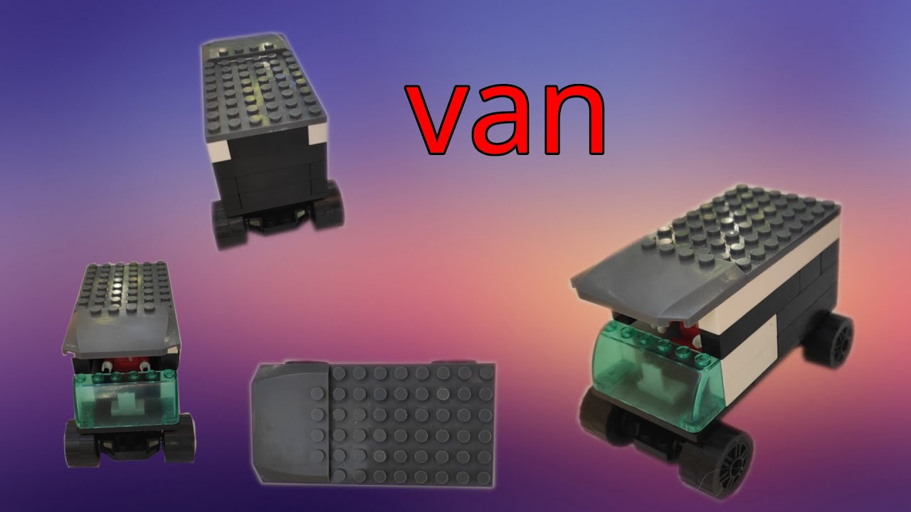 A simple van made of Lego. We put the construction set together again ...