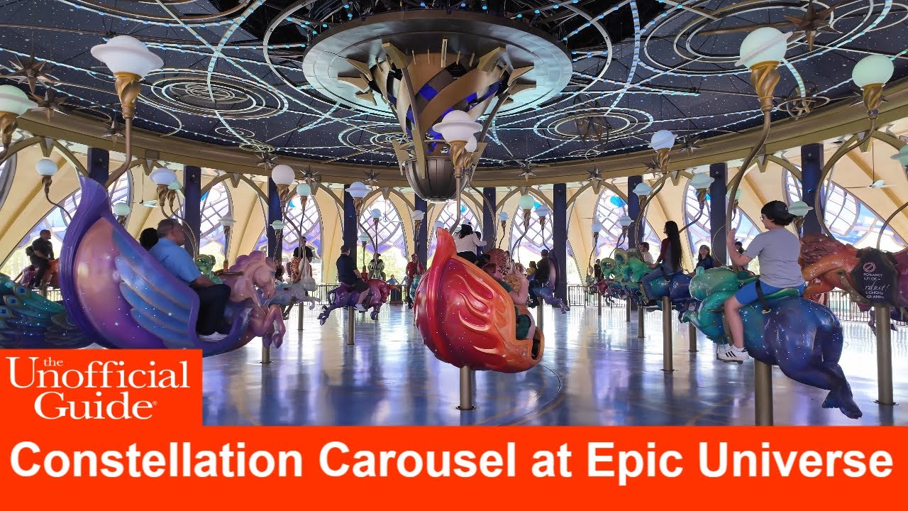 Constellation Carousel at Epic Universe 4K - YouTube