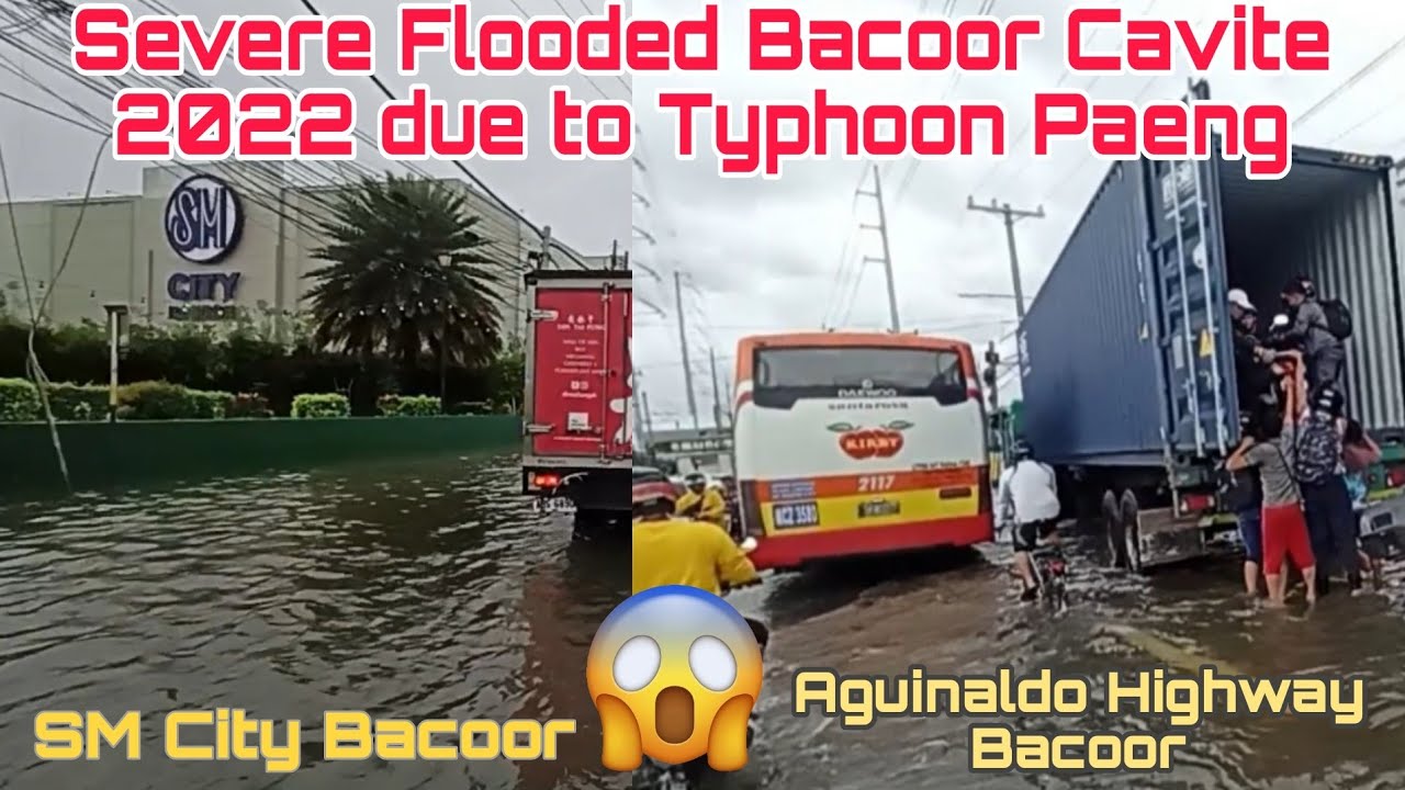 Severe Flooded Bacoor Cavite due toTyphoon Paeng #Paps Print Tv - YouTube