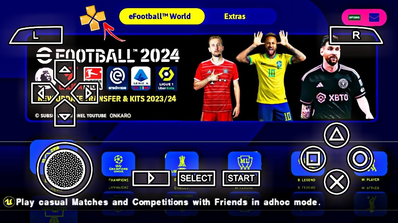 NEW 😲 !! EFOOTBALL PES 2024 PPSSPP KITS 23/24 & NEW BALLS, UPDATE ...
