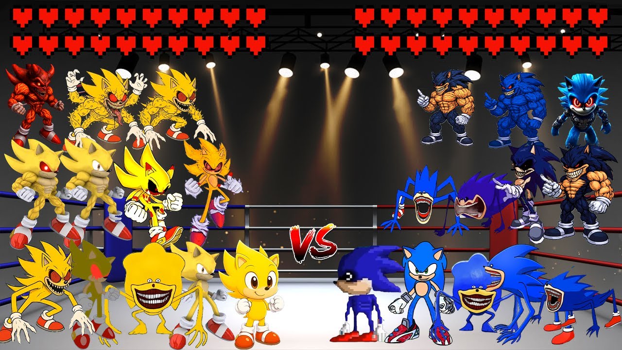 Super Sonic Monster Evolution vs Sonic Monster Evolution! Meme battle ...