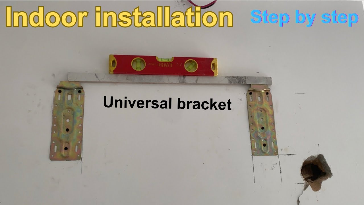 Ac installation for universal brackets || ac universal bracket ...
