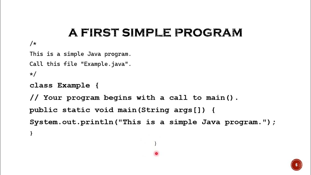 Simple Java Program - YouTube