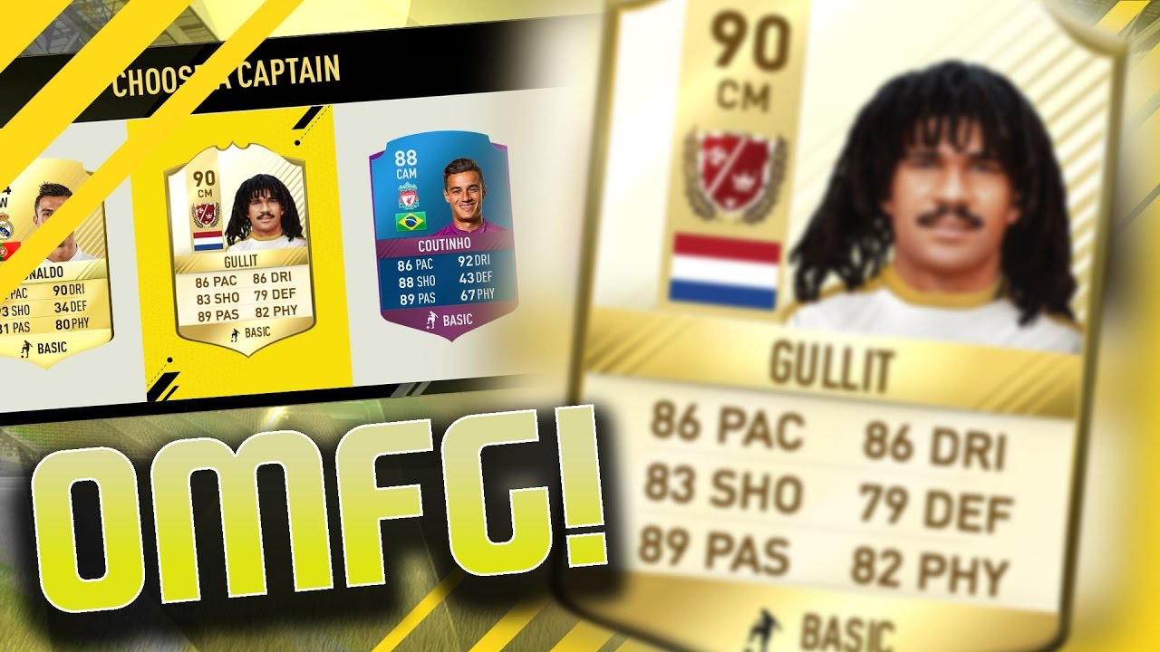 OMFG WE GOT LEGEND GULLIT - (FIFA 17 ULTIMATE TEAM DRAFT) - YouTube