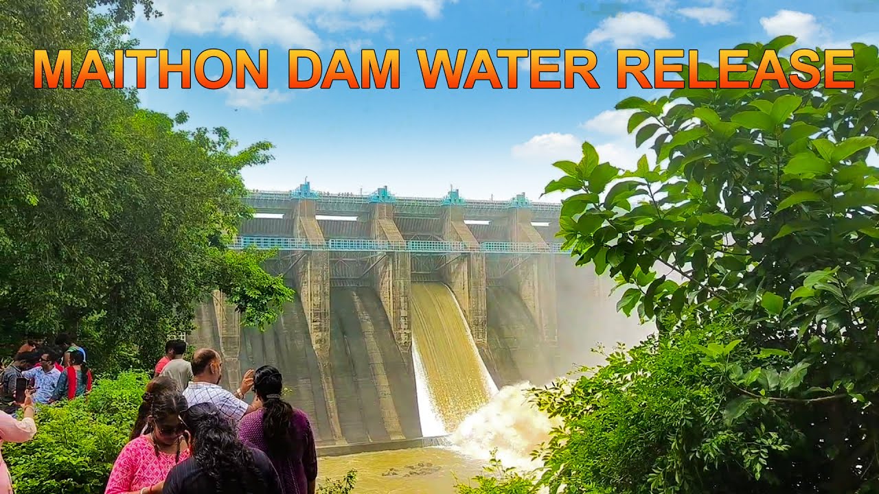 Maithon Dam Epic View Explosive Water Release 2024 - YouTube