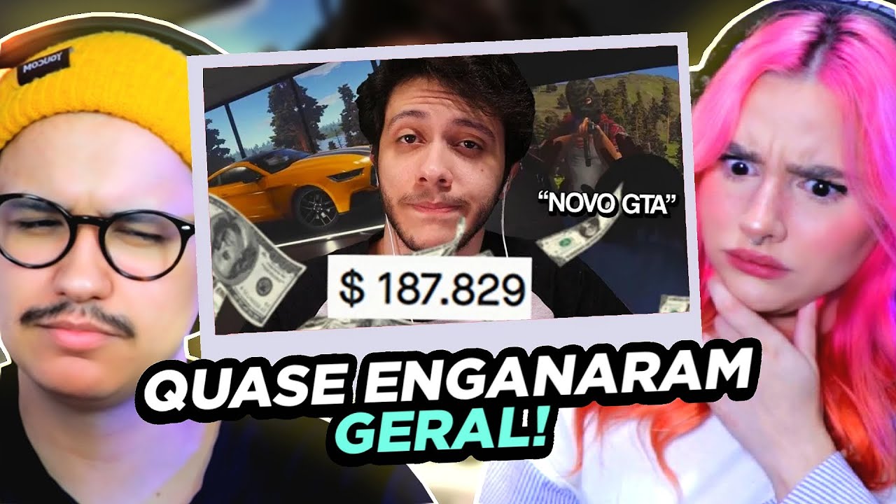 REACT O JOGO FALSO QUE QUASE ROUBOU 180 MIL DÓLARES | Bruno Rataque ...