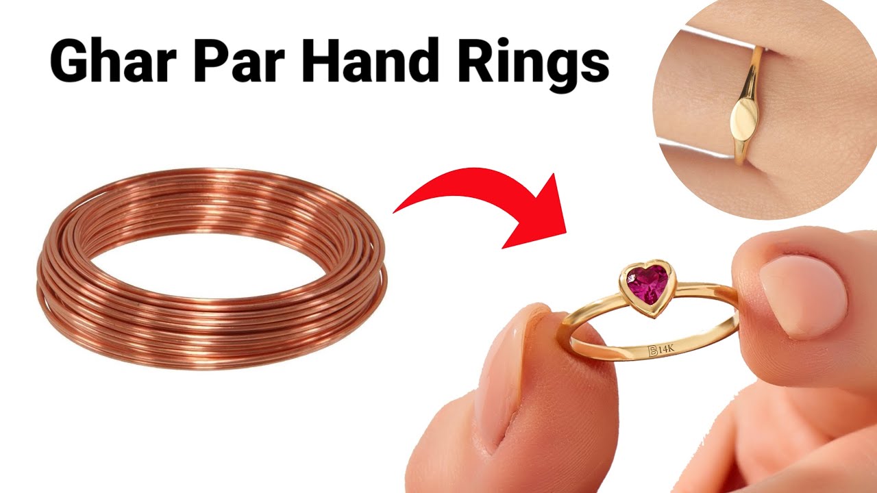 DIY Ring Idea/How to make Ring/Handmade Ring/DIY Ring/Couple Love Rings ...