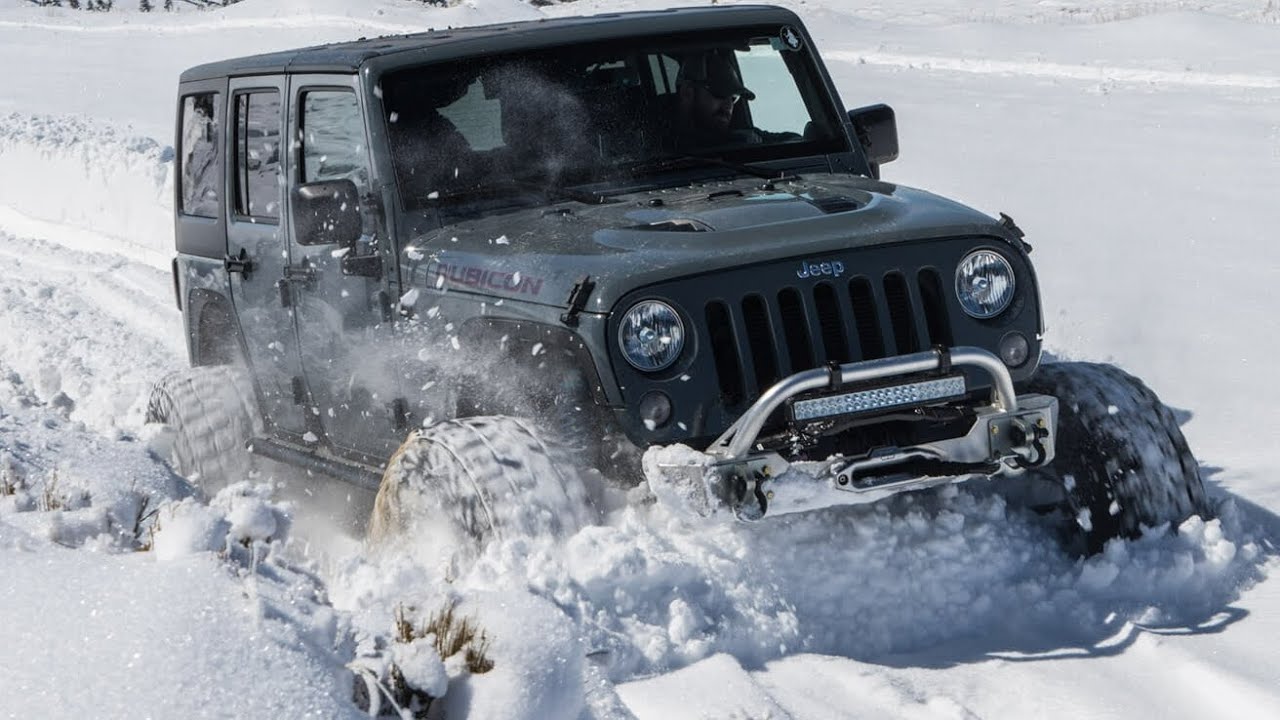 LETS SEE ABILITY AND POWER OF JEEP IN SNOW {OFF-ROAD} #car #jeep - YouTube