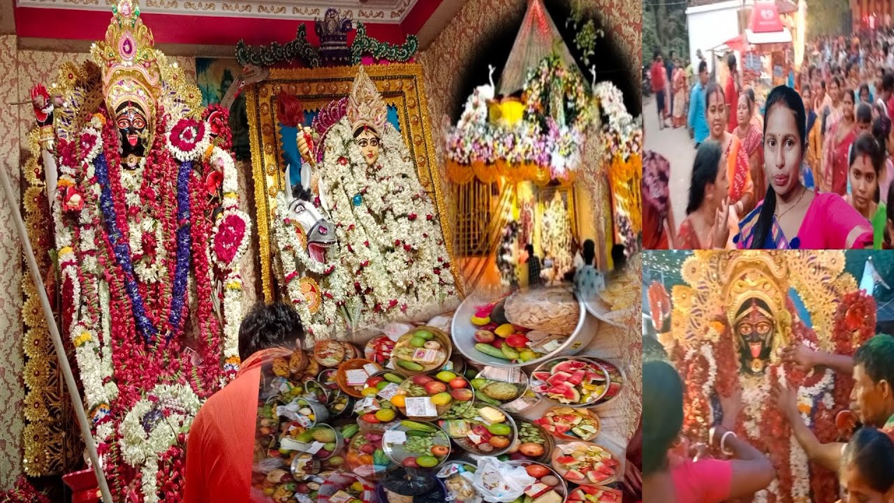 আমাদের গ্রামে বারোয়ারী মন্দিরে মা শীতলা ও রক্ষা কালী পুজো কিছু মুহূর্ত ...