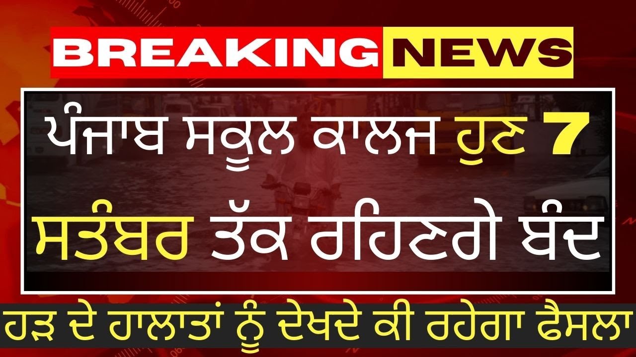 Punjab School holidays Alert | Due to Rain holidays in school | School ...