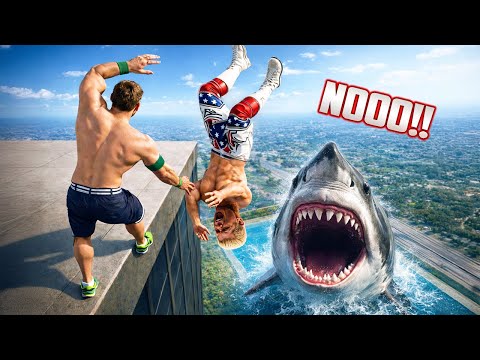 GTA 5 WWE EXTREME MOMENTS #43 Cody Rhodes vs John Cena & The Rock! (WWE Wrestling CHAOS)
