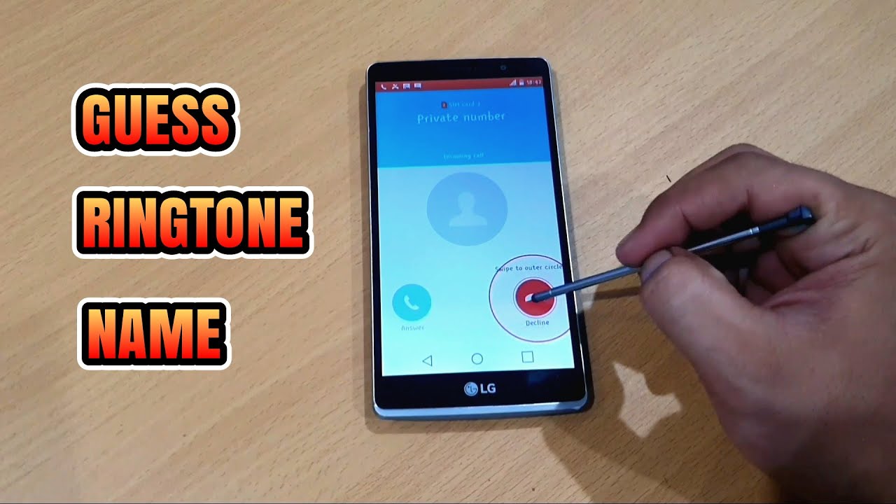LG G4 Stylush Incoming Call Guess Ringtone Name - YouTube