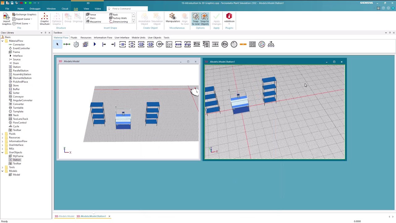 Plant Simulation 19 - introduction to 3D graphics - YouTube