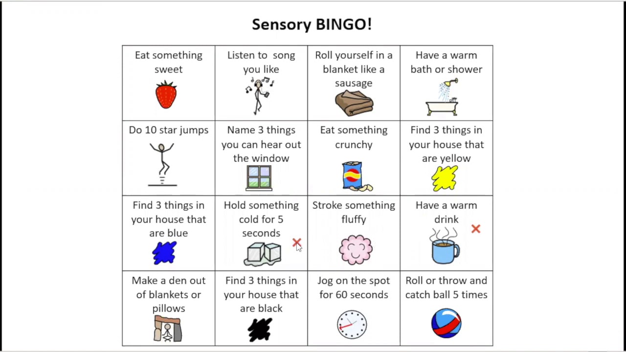 SLT: Sensory Bingo - YouTube