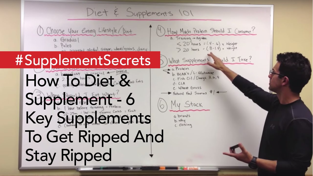 How To Diet & Supplement - 6 Key Supplements To Get Ripped And Stay ...