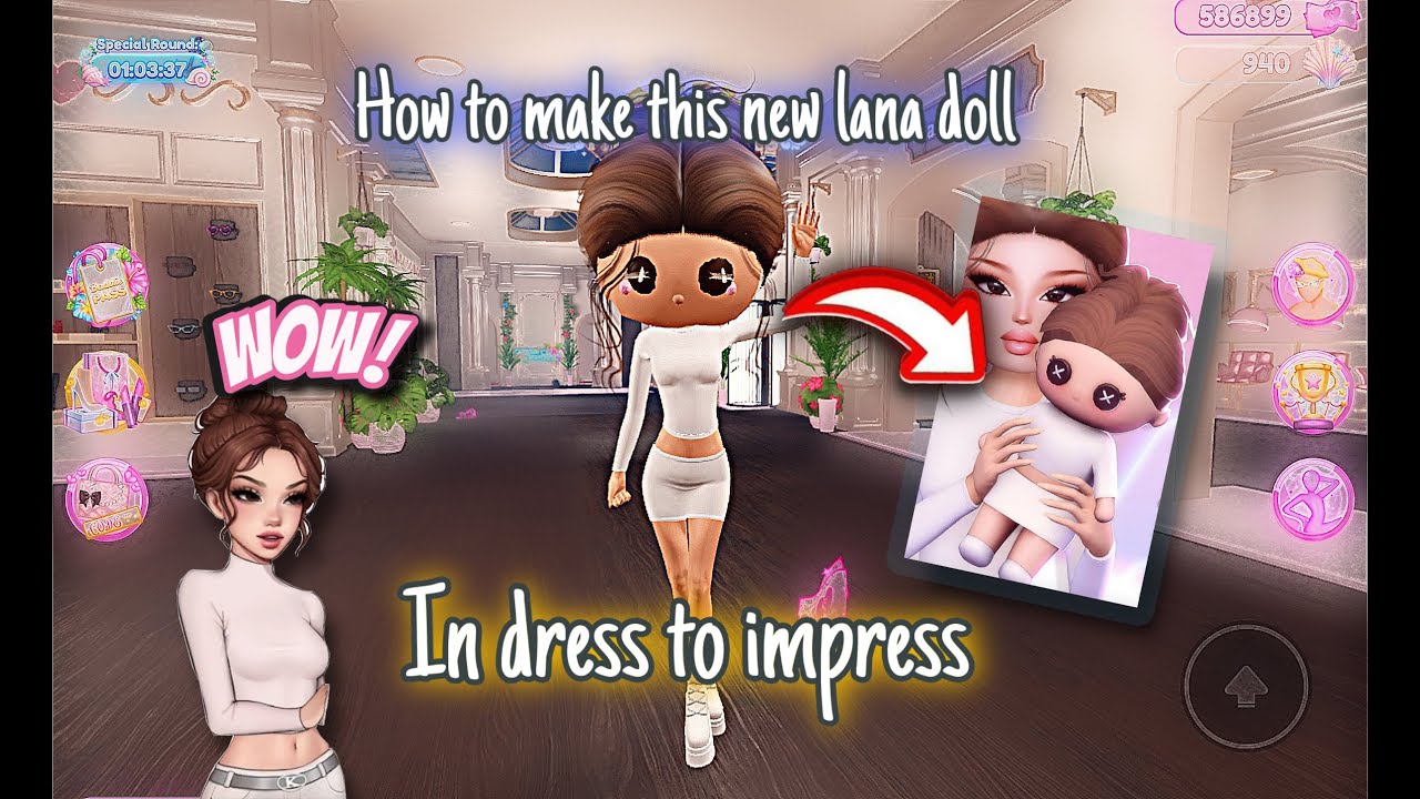 HOW TO MAKE NEW LANA DOLL IN DRESS TO IMPRESS Roblox | DTI #dti # ...
