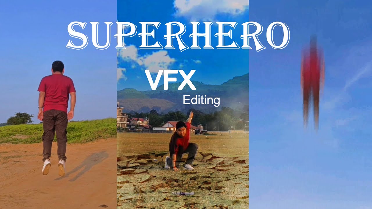 Superhero landing VFX Editing in capcut using Mobile | Superhero flying ...