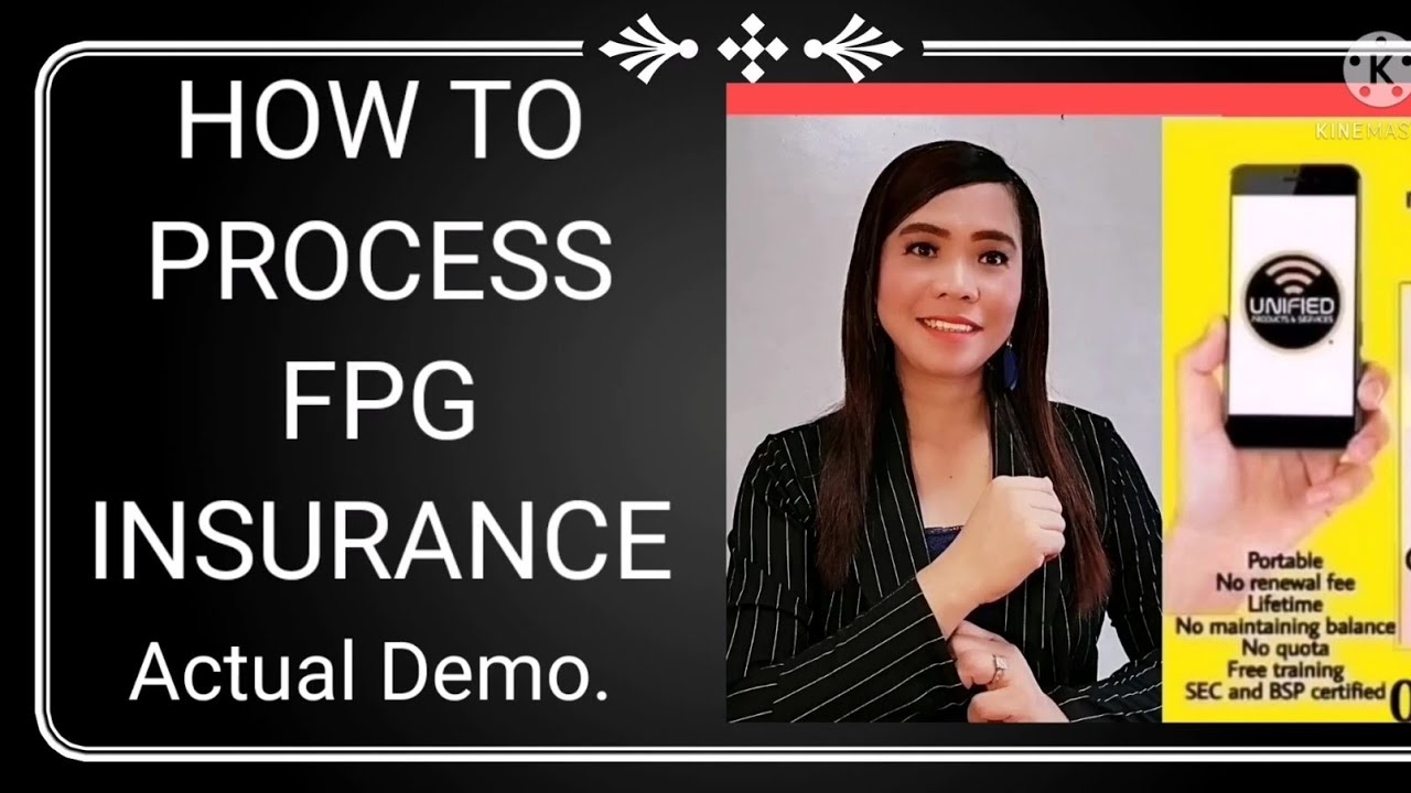 HOW TO PROCESS FPG INSURANCE ( Personal Accident Insurance) Unified Products & Services - YouTube