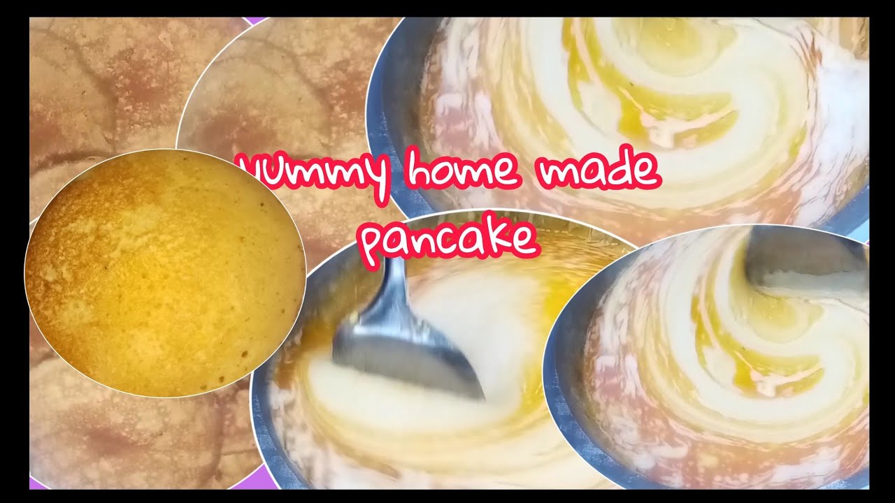 Easy home made pan cake. Hot cake, flat cake. Its best for the kids for ...