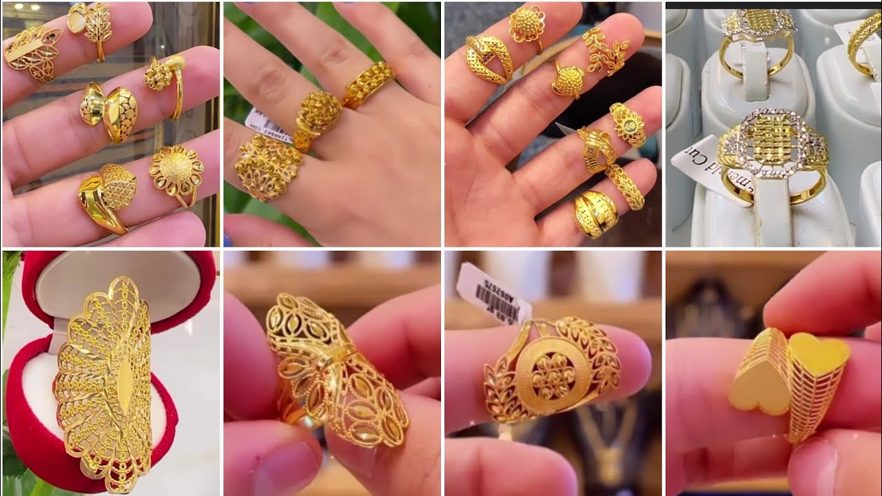 most beautiful gold rings design for women daily wear gold rings design ...