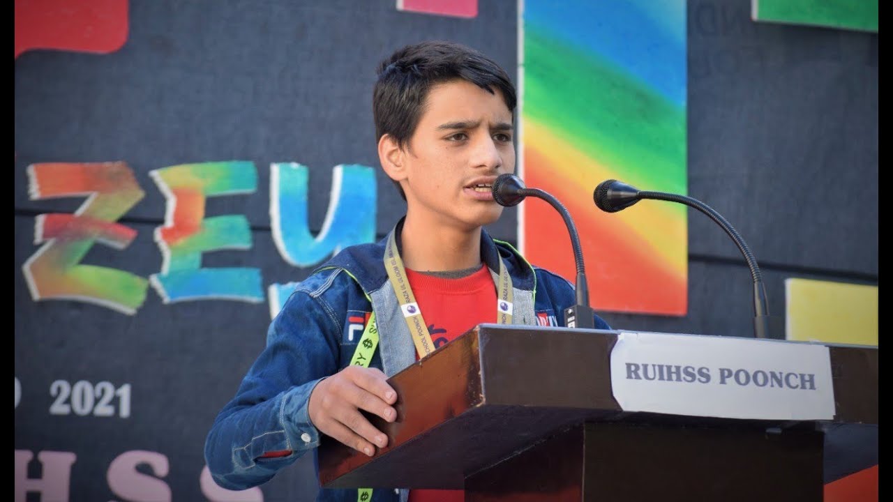 Urdu speech The prophet Muhammad (PBUH) by Sibt e hyder 7th class - YouTube