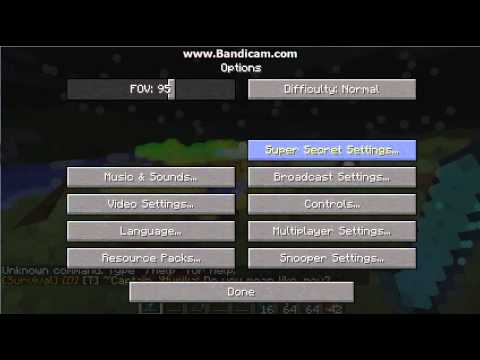 Testing "Super Secret Settings" in Minecraft - YouTube