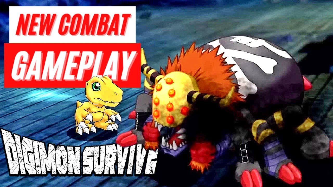 Digimon Survive 【NEW COMBAT GAMEPLAY】 AGUMON BOSS BATTLE REVEAL TRAILER ...