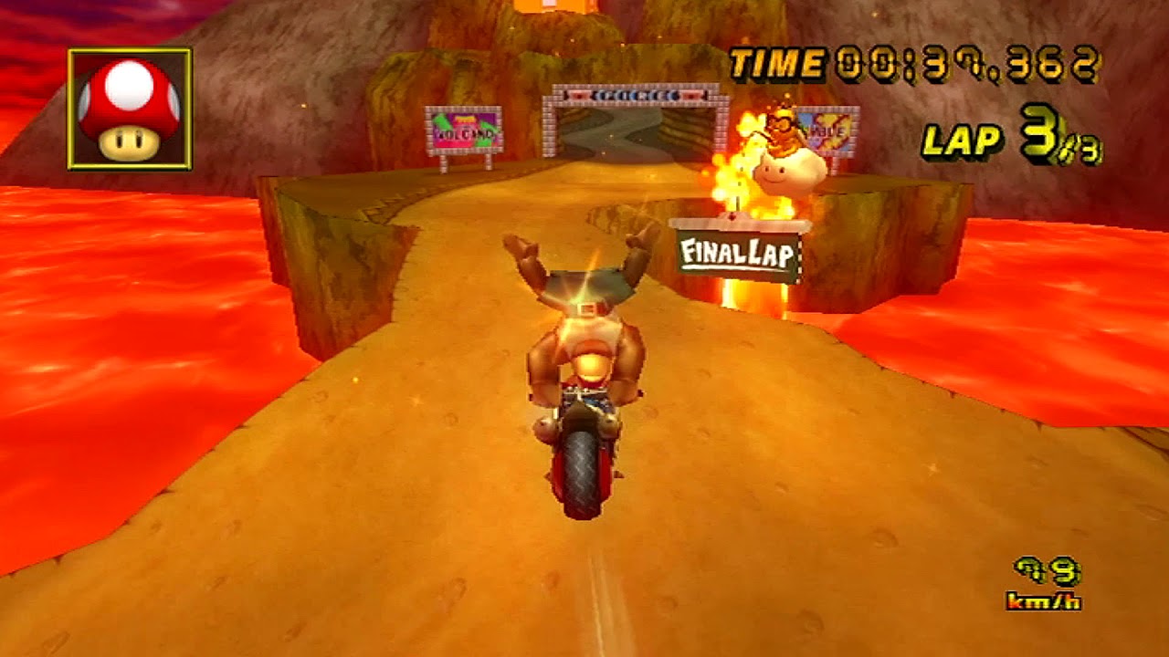 Mario Kart Wii Grumble Volcano